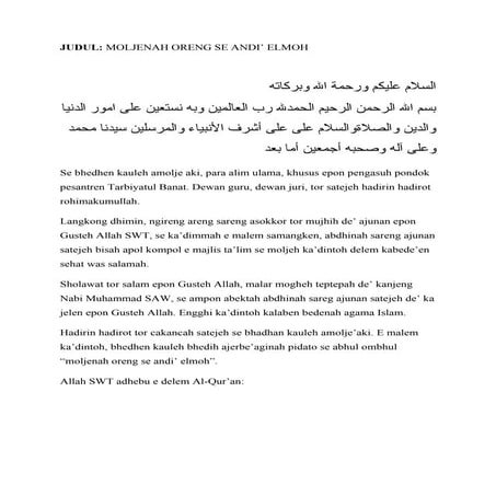 CONTOH PIDATO BAHASA MADURA- MOLJENAH ELMUH.docx