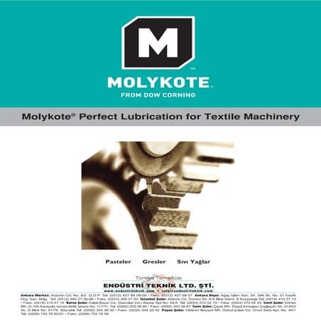 Molykote Brochure for Textile Industry | PDF