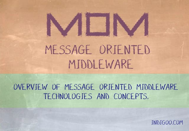 Mom Message Oriented Middleware Pdf Computer Networking Computing