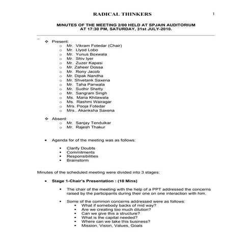 Mom 2-radical thinkers | DOC | Management Consulting Industry | Industries
