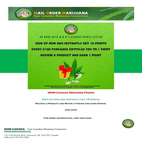 MOM Canada Rewards Points | PDF