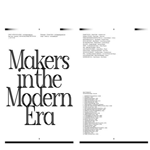 Makers of the Modern Era Portfolio | PDF