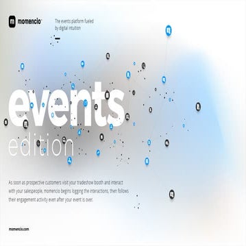 momencio event tech app - events edition | PDF