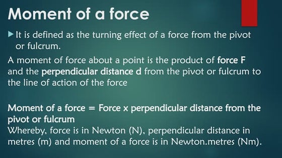 Procedures and observations for principle of moment experiment | PPT ...