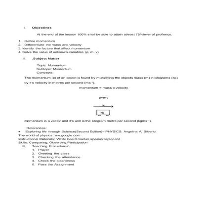 [G9 - Science Q4] Momentum and Impulse.ppt
