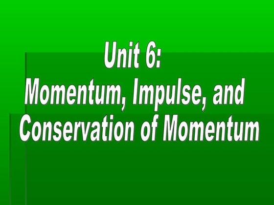 linear momentum and impulse equations | PPT