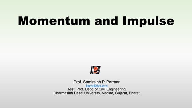 Impulse and momentum(physics) | PPT
