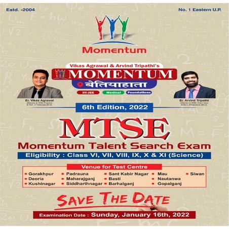 MTSE - Momentum Talent Search Exam | PDF