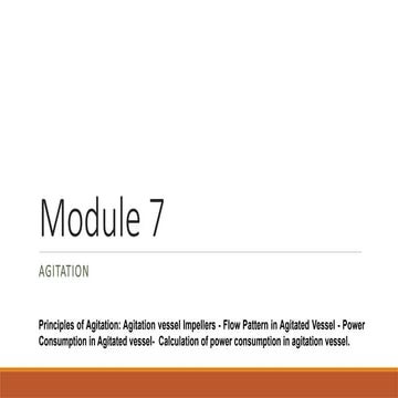 MO module 7 of mechanical operations course | PPTX