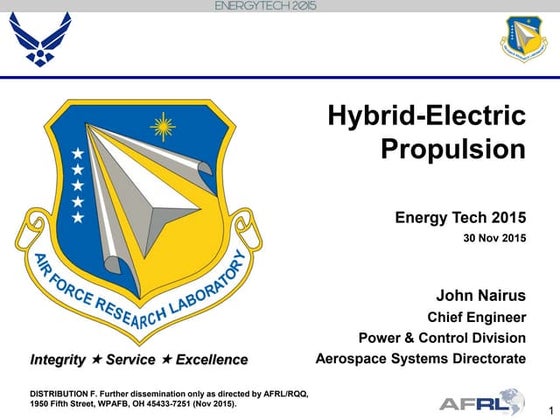 AirVenture 2009 Electric Propulsion Presentation | PPT