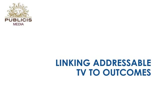 The Dynamic of Addressable TV Ads | PPTX