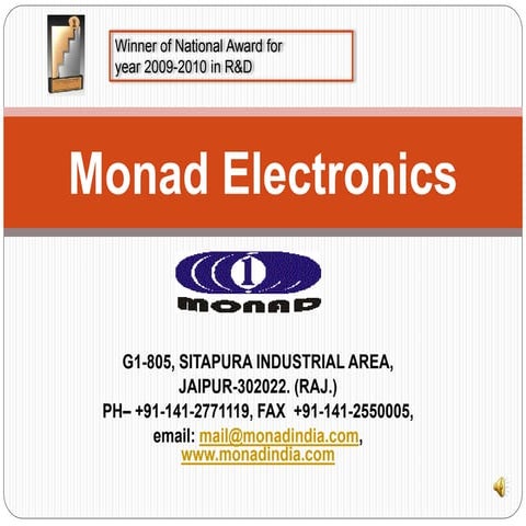 Monad Electronics Profile_22.ppsx Monad electronics | PPSX