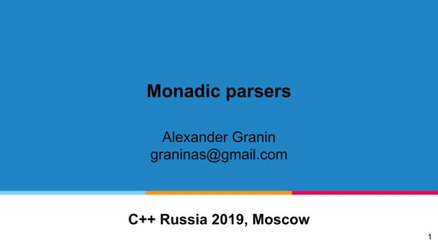 Monadic Parsers In C Ppt