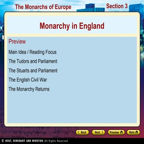 Monarchy In England | PPT