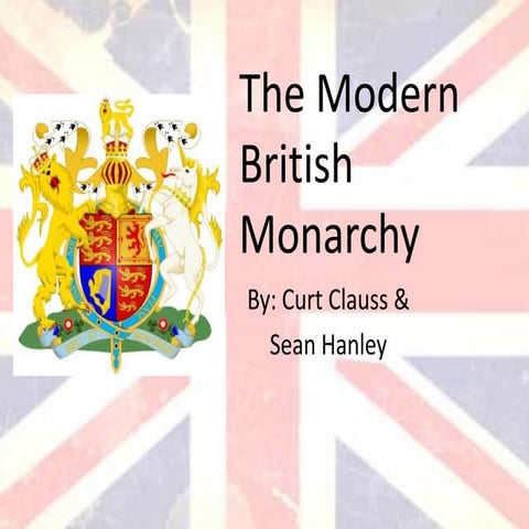 British Royal Family Monarchy presentation | PPTX