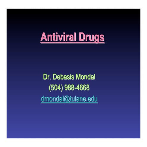 Antivirals | PPTX