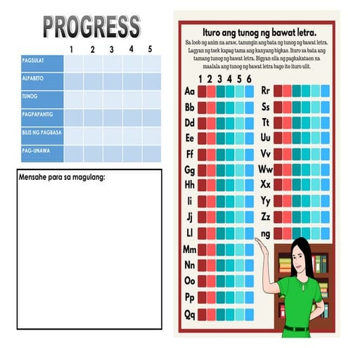 Monday-Friday progress booklet FOR READING | PDF