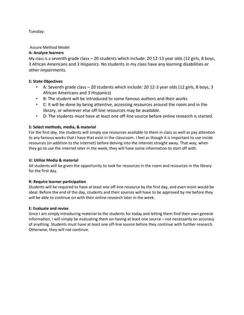 ASSURE Wednesday | DOCX