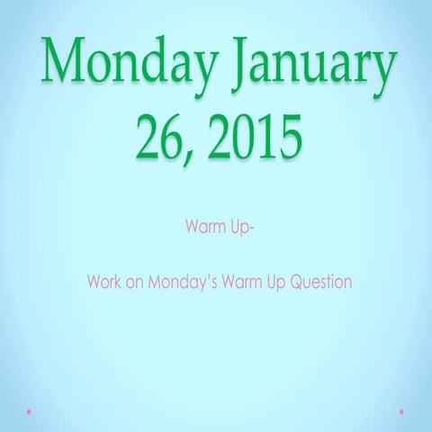 Monday january 26, 2015 | PPTX | Sexual Health | Diseases and Conditions