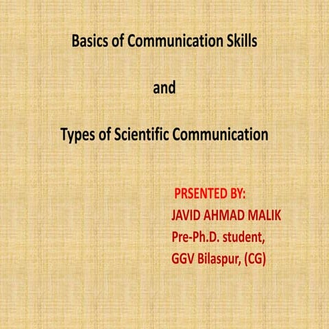 communication presentation | PPT