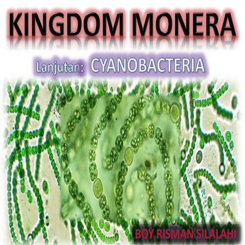 Monera cyanobacteria (alga hijau-biru)/Ganggang hijau biru | PPTX