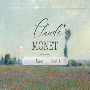 A short biography of Claude Monet french artist | PDF