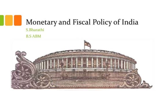MONETARY and FISCAL POLICY-- PPT | PPTX