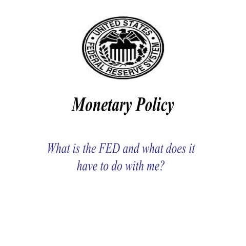 Grade 12 Economics monetary policy ppt | PPT