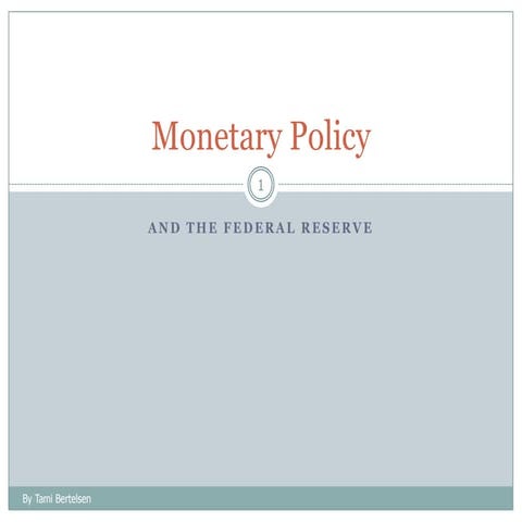 Federal Reserve 101 Odp