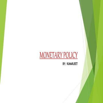 Monetary policy | PPTX