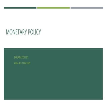 Monetary policy | PPT