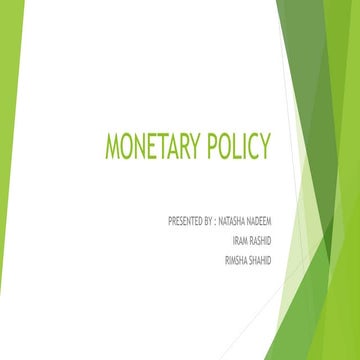 Monetary policy | PPT