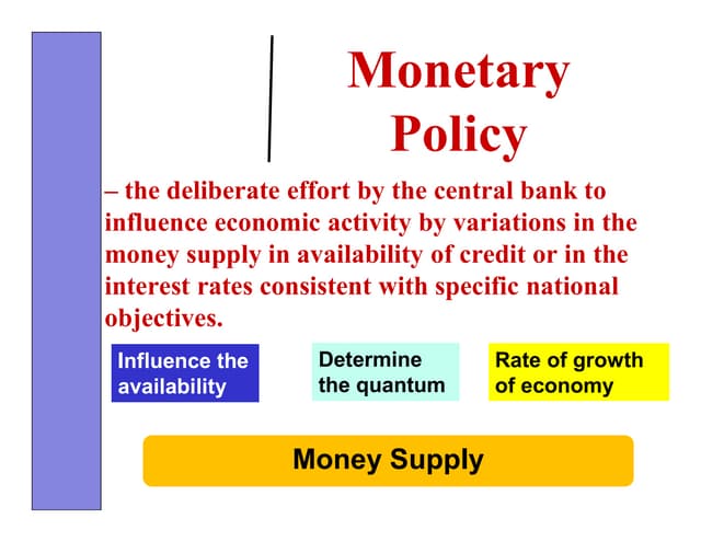 Central banking & the monetary policy | PPT