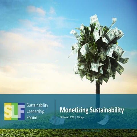 Monetizing Sustainability: Addressing the Why and How with Case Studies | PPT