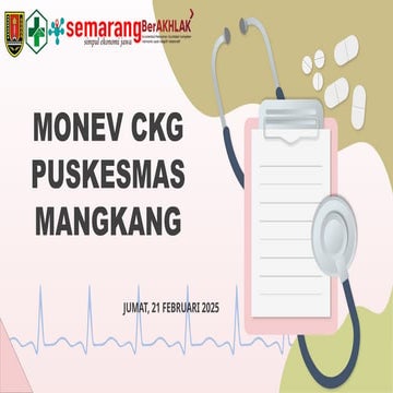 MONEV CKG PUSK MANGKANGmonev cek kesehatan gratis uptd puskesmas ...