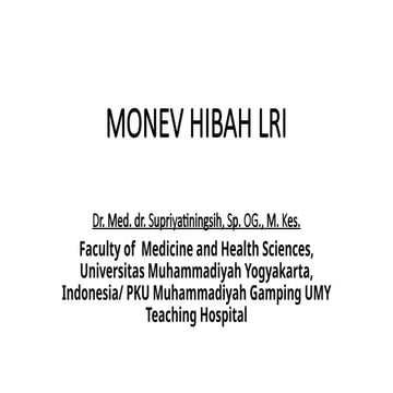 MONEV HIBAH LRI.pptxdddddddddddddddddddddddddddddddddd | PPTX