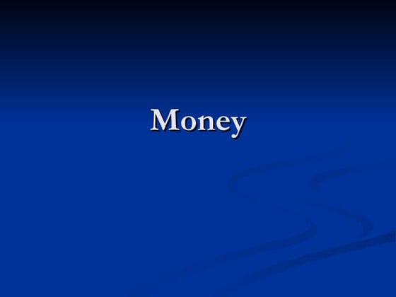 Quantity theory of money | PPSX | Currencies | Economy