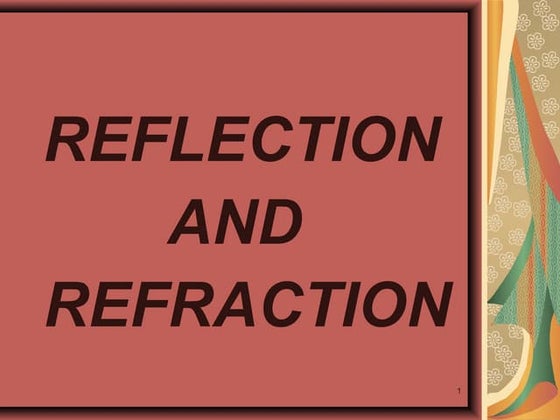 10th Light Reflection and Refraction - 6 | PPT