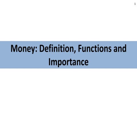 Money (1).ppt management money econimics | PPT
