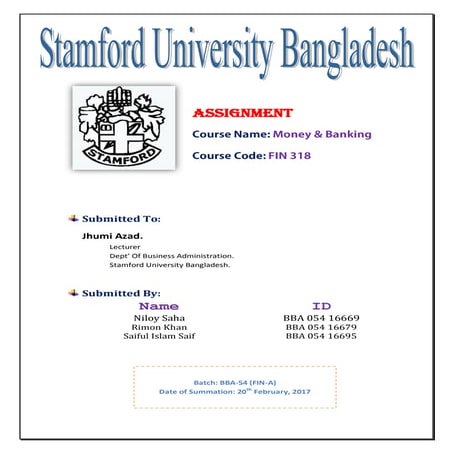 Money and banking. | PDF | Stocks and Bonds | Personal Investing