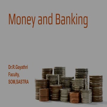 Money and banking | PPTX
