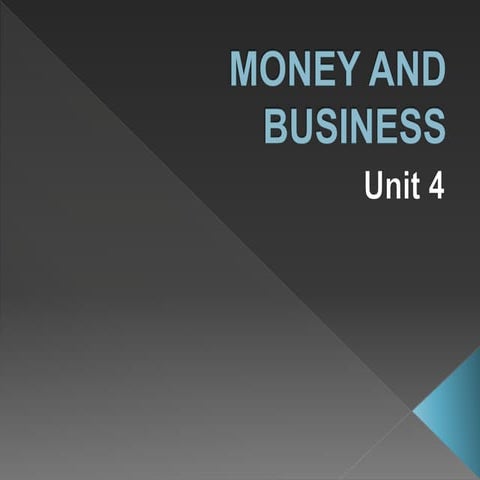 Unit 6.Money and business | PPTX