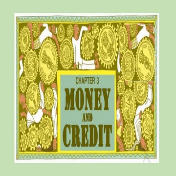 Class:10 Economics Money and credit | PPTX