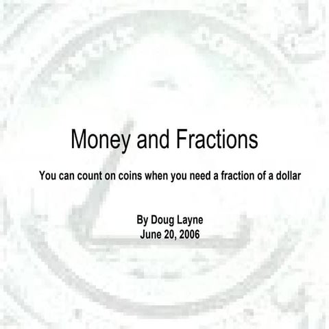 Money and fractions | PPT