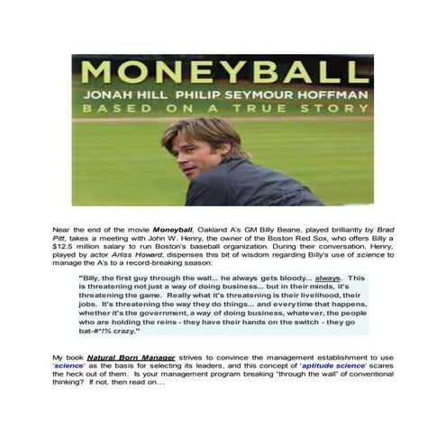 Moneyball and leadership | DOCX