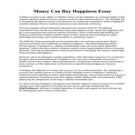 Money Can Buy Happiness Essay.pdf