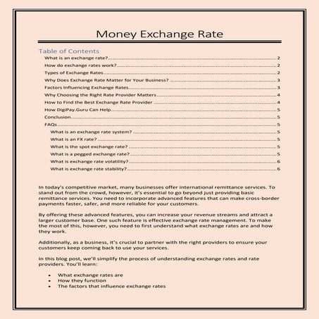 How do exchange rates work and how do you choose the right rate ...