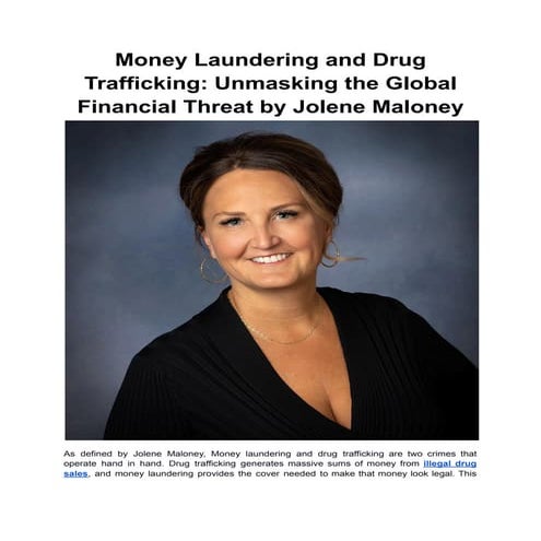 Money Laundering and Drug Trafficking_ Unmasking the Global Financial ...