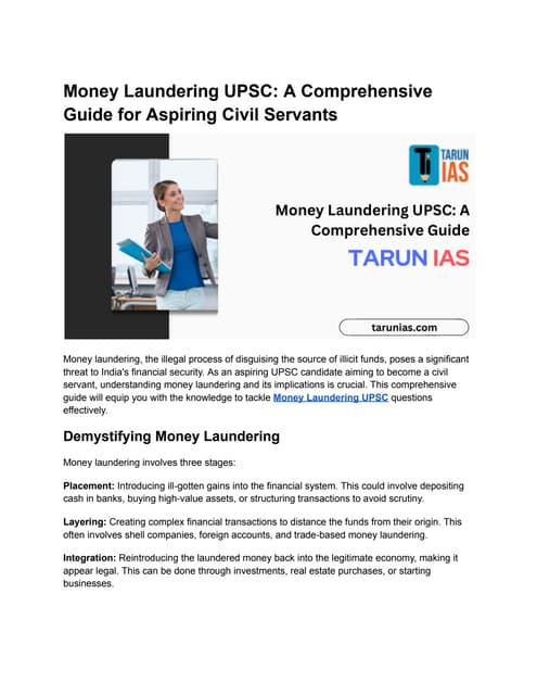 Anti-Money Laundering | PPT