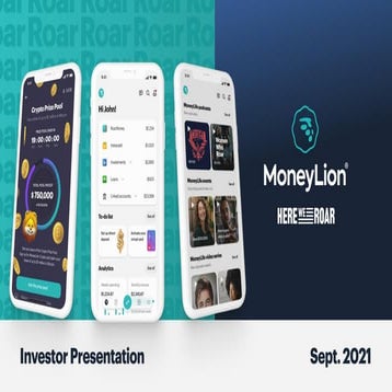MoneyLion investor presentation – September 2021 | PDF